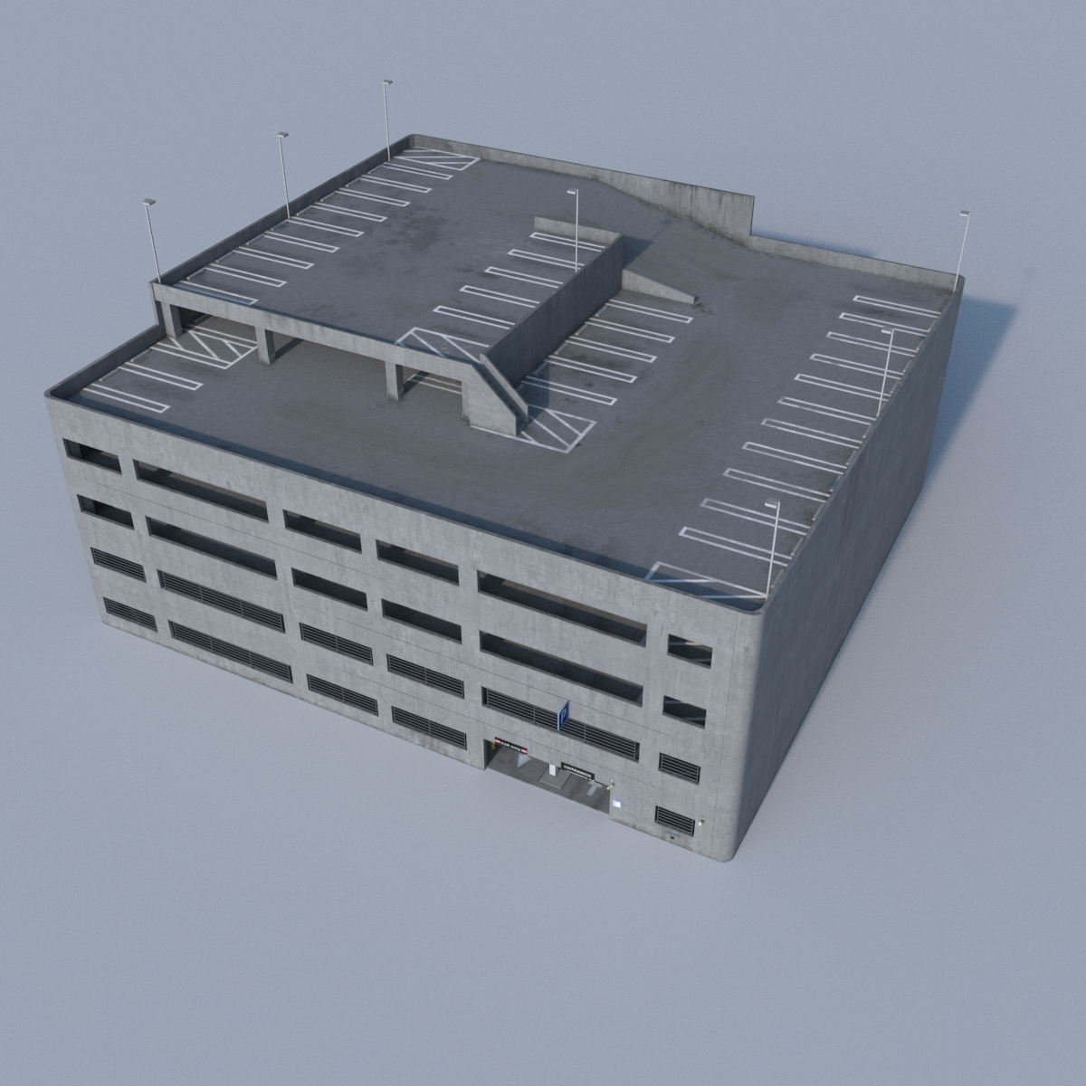 parking garage 3d model