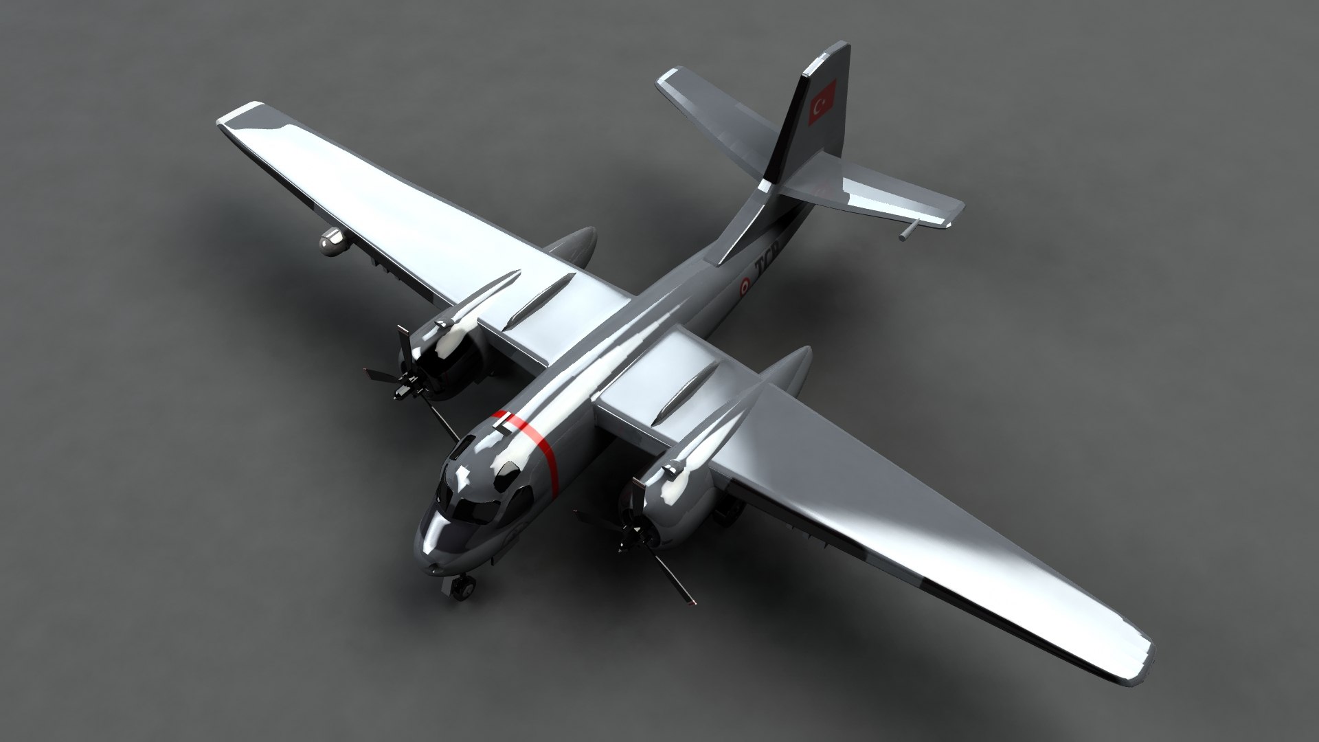 3d Grumman Tracker Model