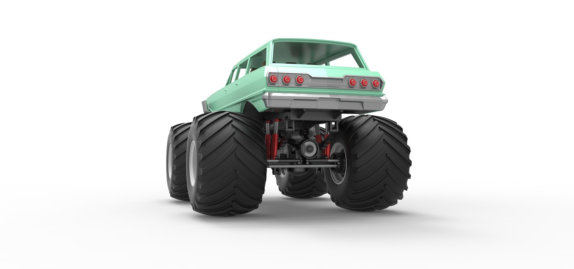 Diecast Vintage Monster Truck Scale 1 To 25 3D Model - TurboSquid 2216523