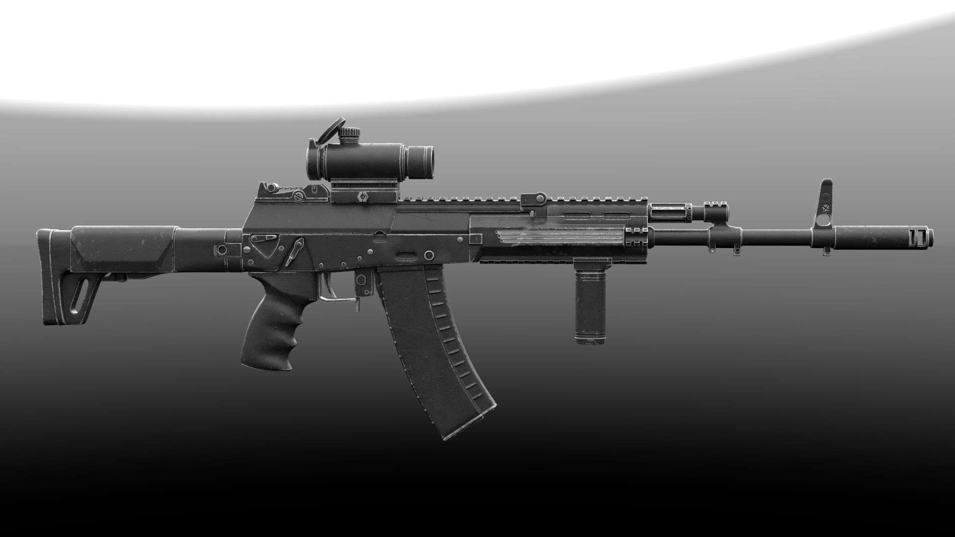 3D 4K TEXTURES REALISTIC AK12 model - TurboSquid 2019090
