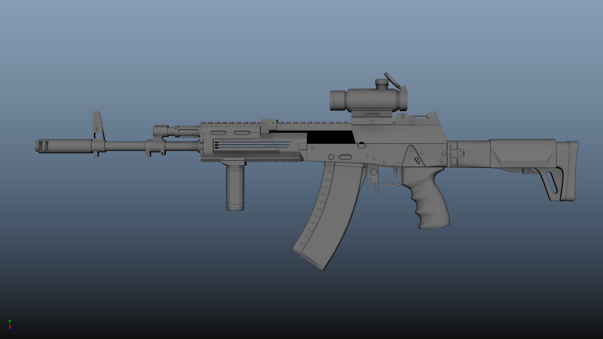 3D 4K TEXTURES REALISTIC AK12 model - TurboSquid 2019090