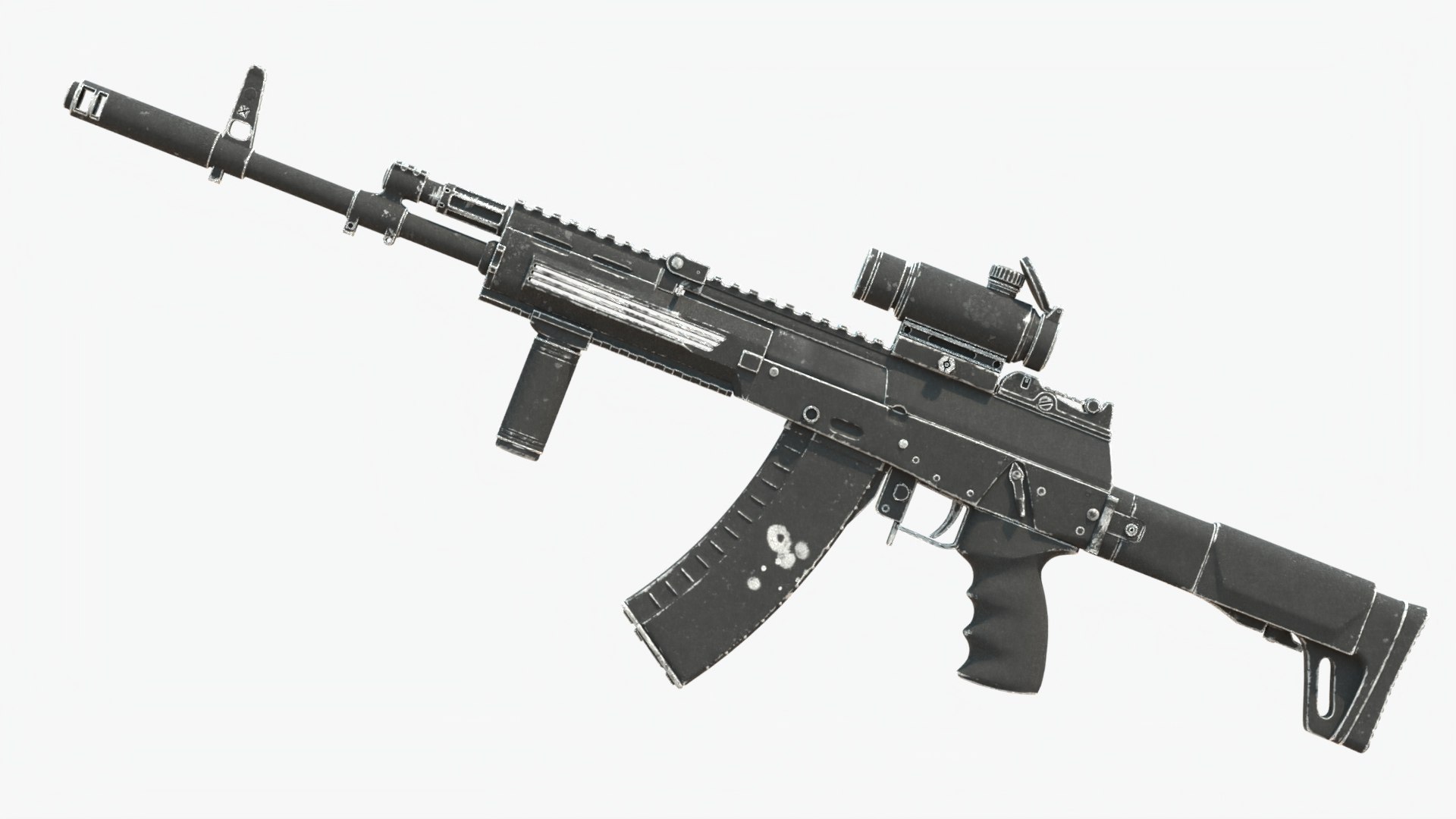 3D 4K TEXTURES REALISTIC AK12 model - TurboSquid 2019090