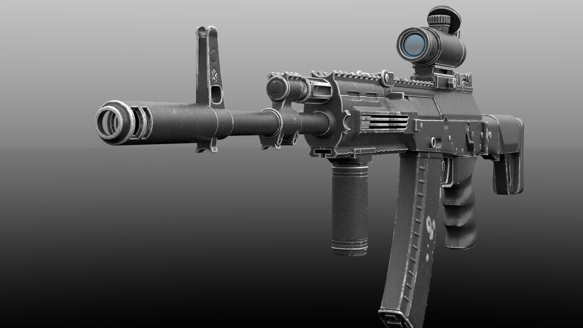 3D 4K TEXTURES REALISTIC AK12 model - TurboSquid 2019090