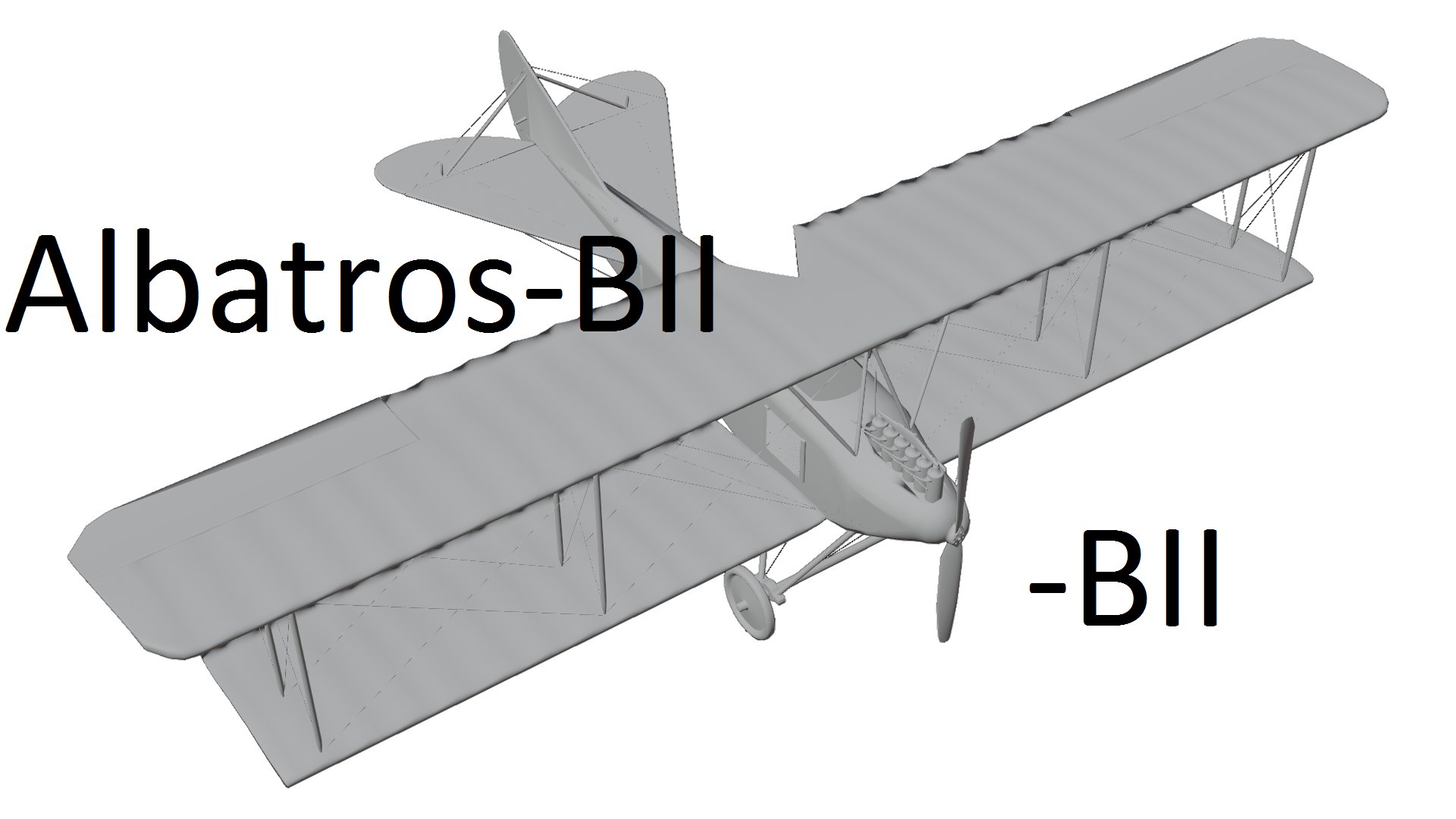 modelo 3d Albatros-BII - TurboSquid 2100853