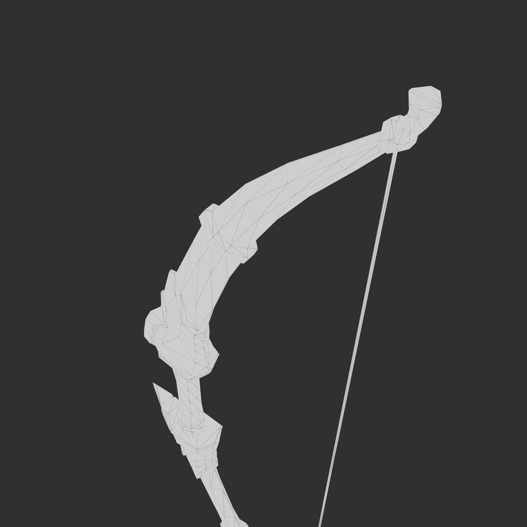 3D low-poly bow - TurboSquid 1425535