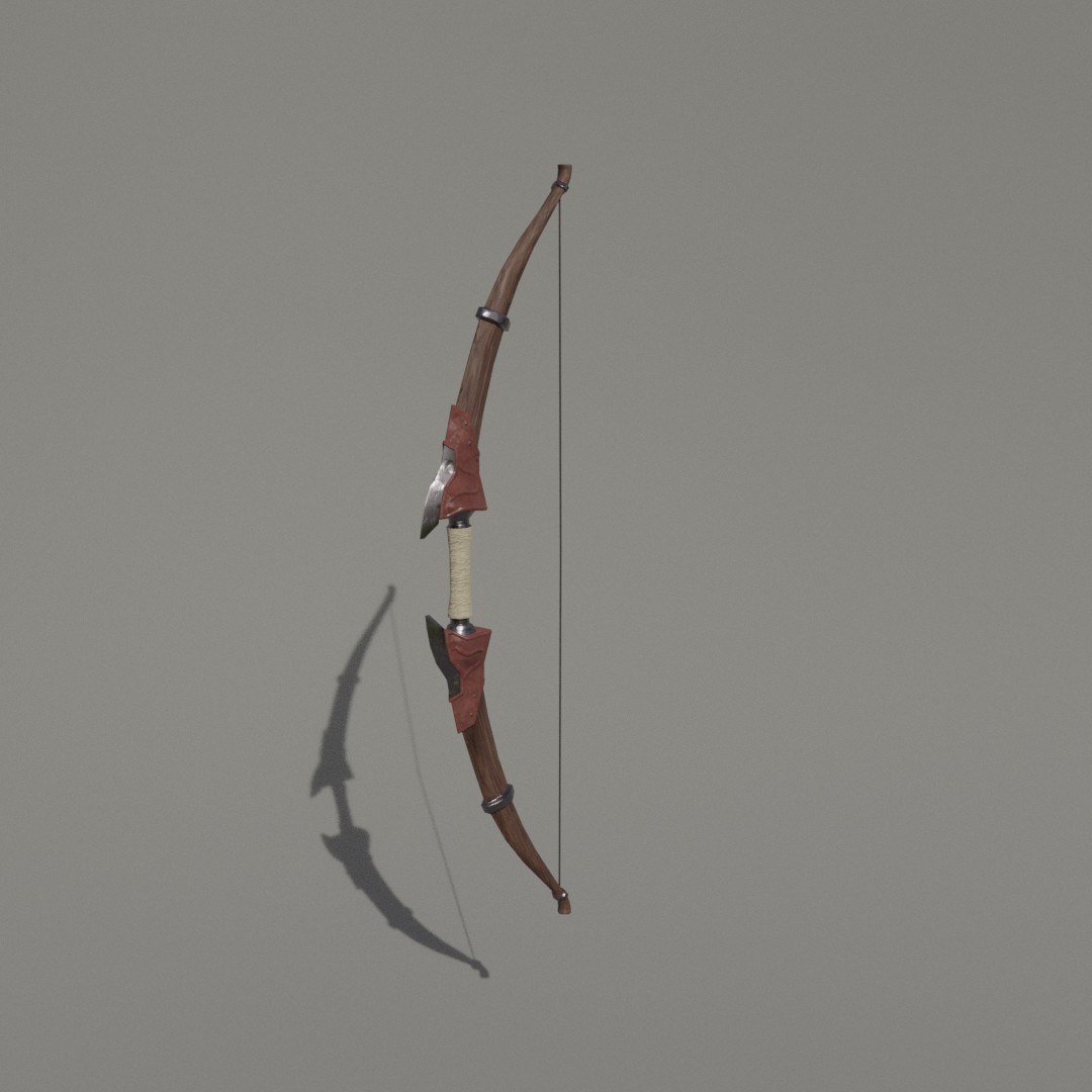 3D low-poly bow - TurboSquid 1425535