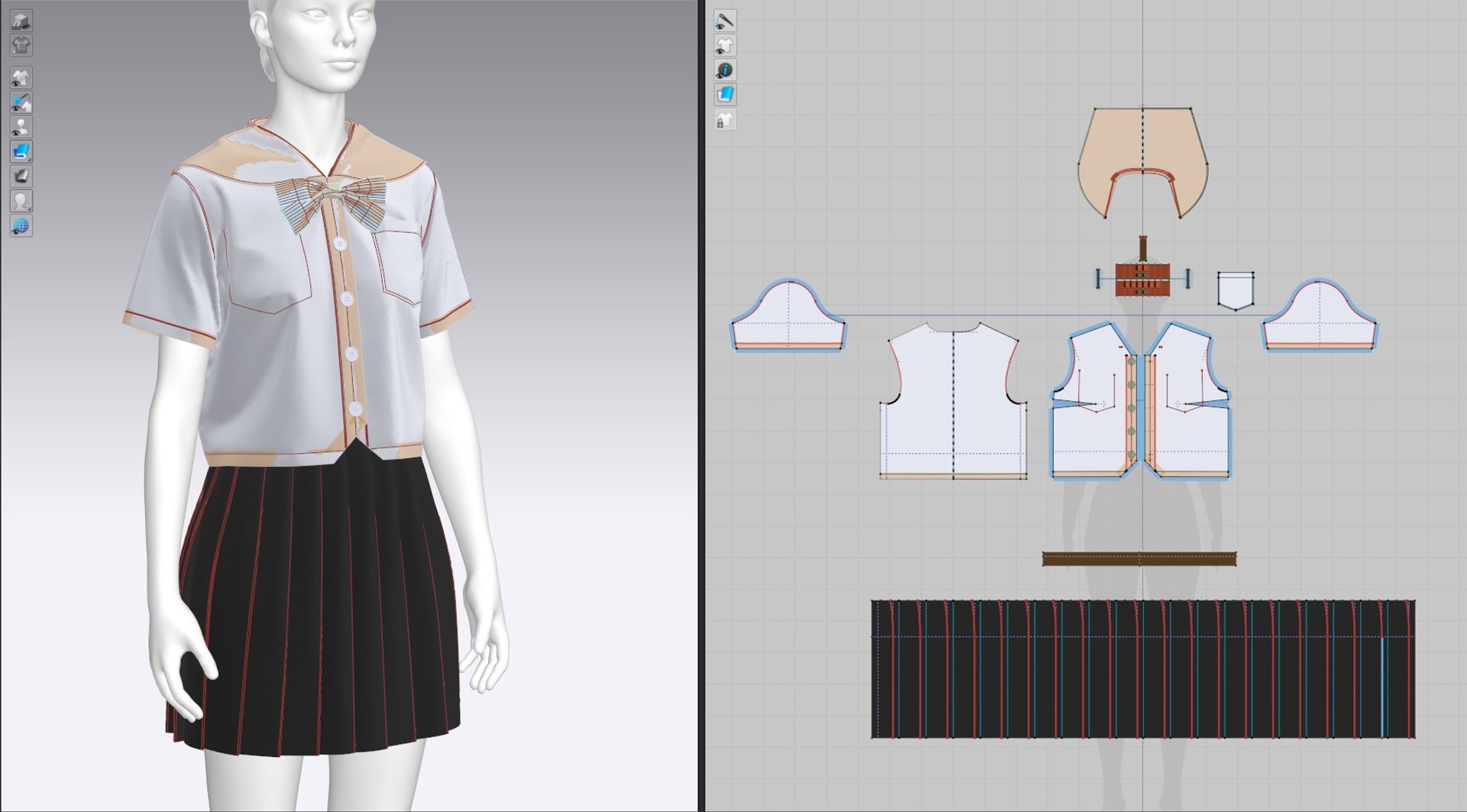 Sailor Collar School Uniform 2 3D Model - TurboSquid 1897793