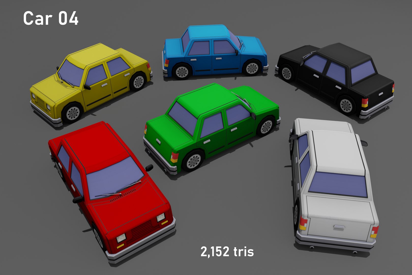 Low Poly Stylized Vehicle Pack 01 Model - TurboSquid 1992011