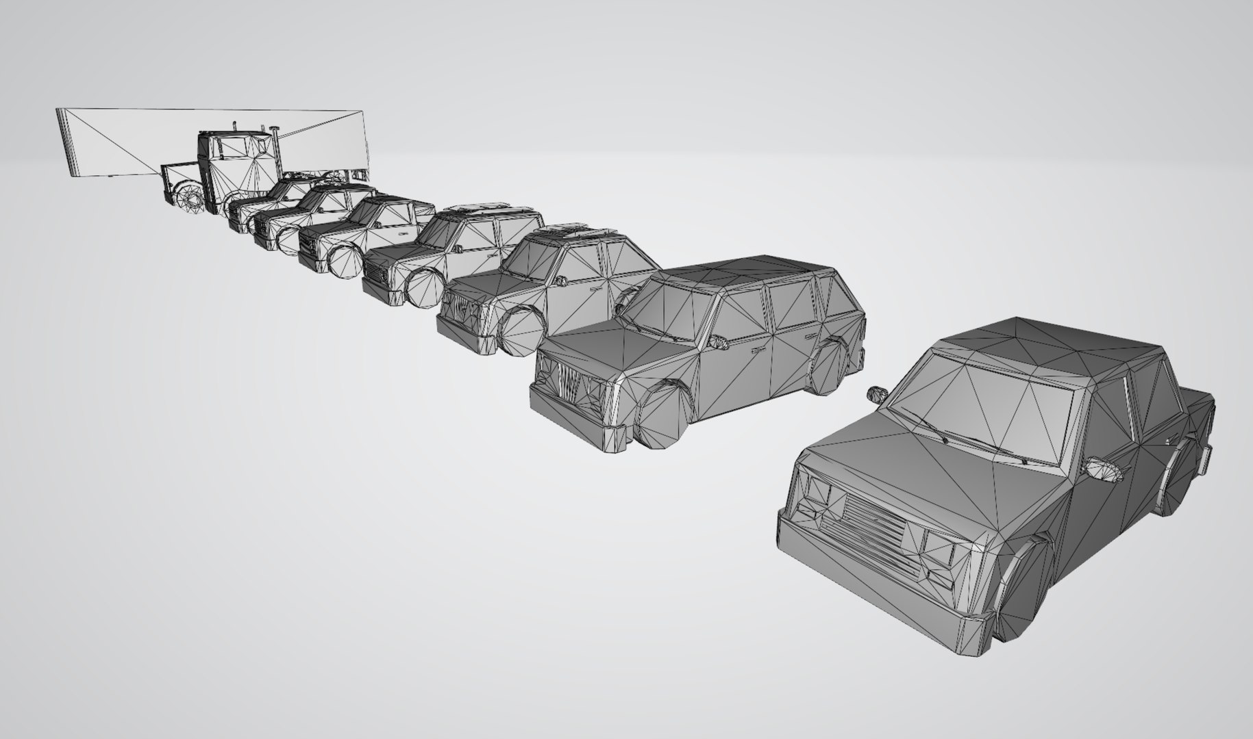 Low Poly Stylized Vehicle Pack 01 Model - TurboSquid 1992011