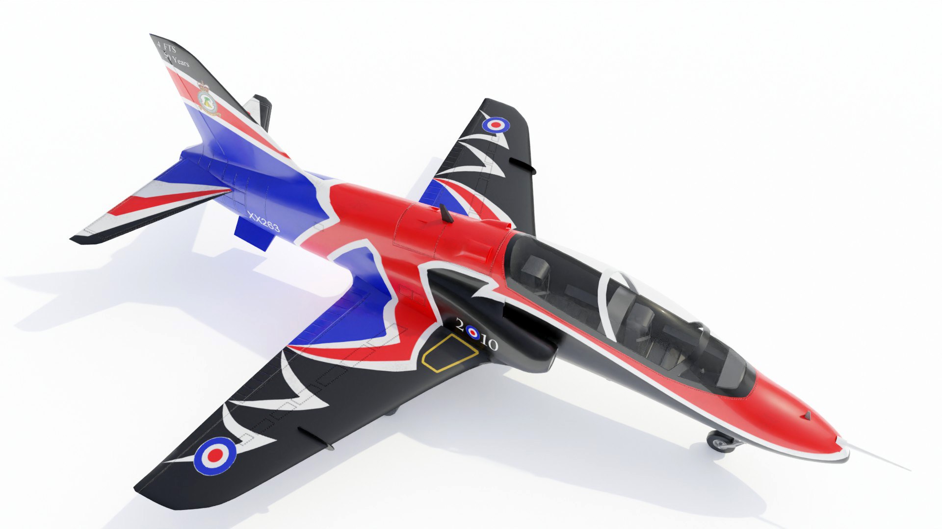 3dsmax British Hawk T1a Aircraft