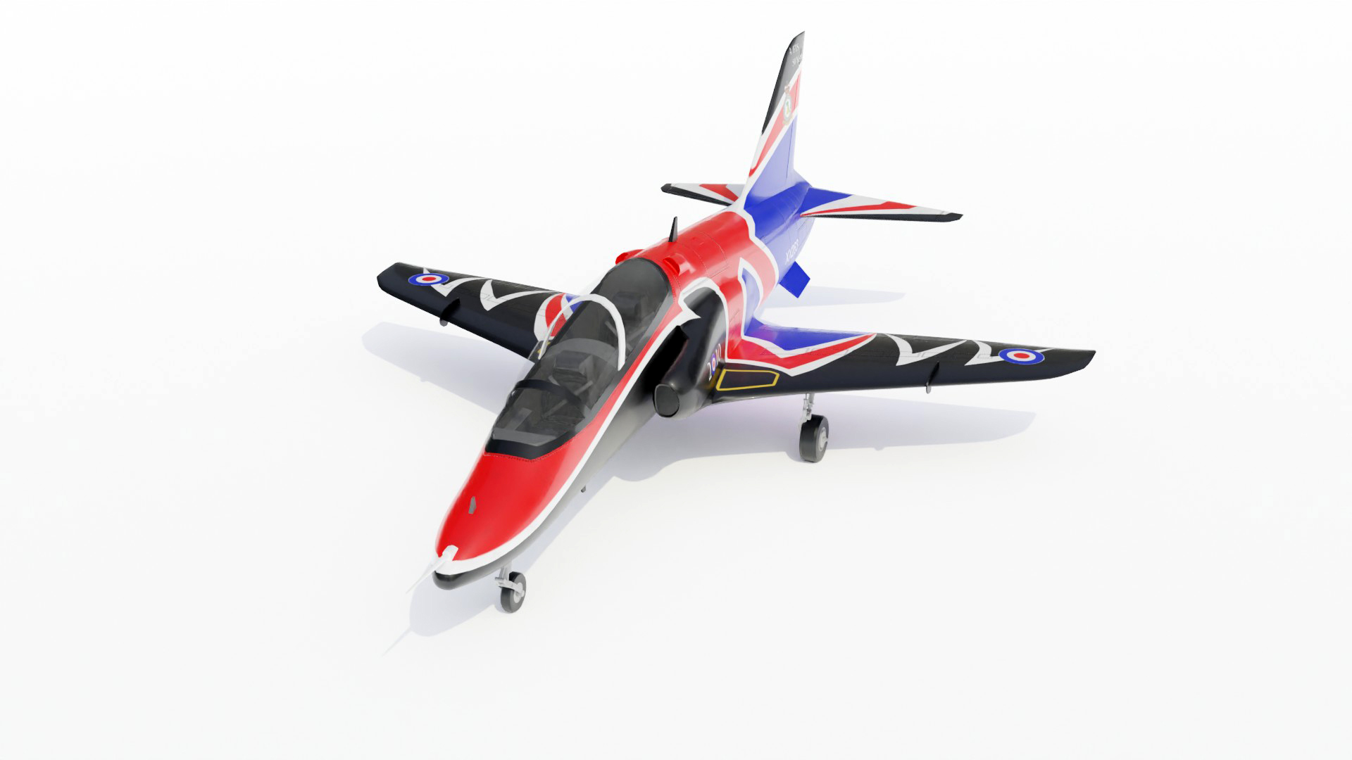 3dsmax British Hawk T1a Aircraft