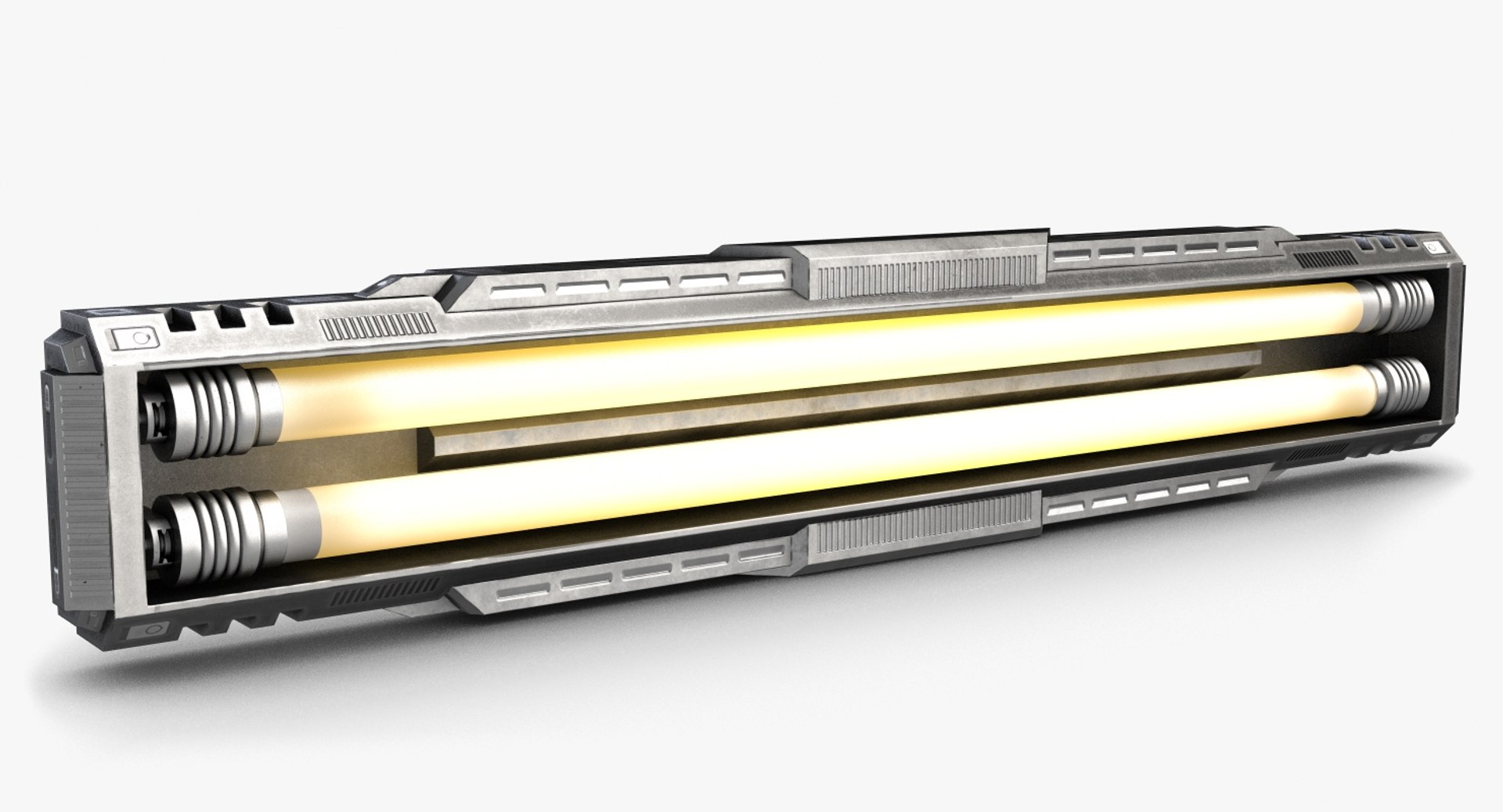 sci-fi lights 2 3d model