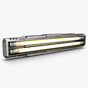 3d Sci-fi Lights 1 Model