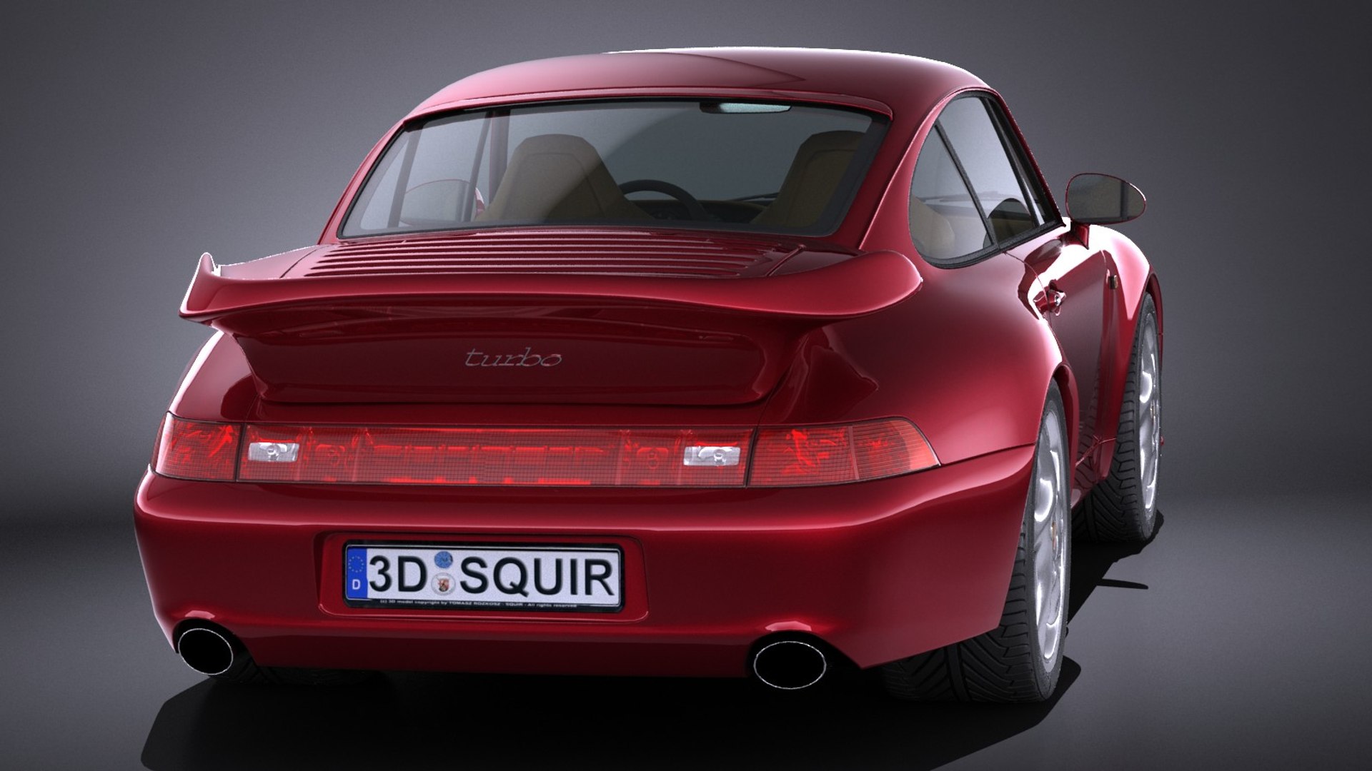 3d Porsche 911 993
