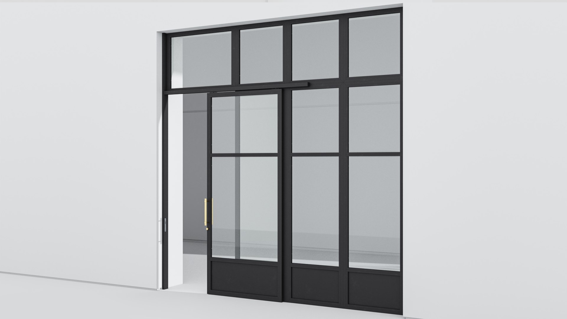 3D Aluminium Door 300 Model - TurboSquid 2055633