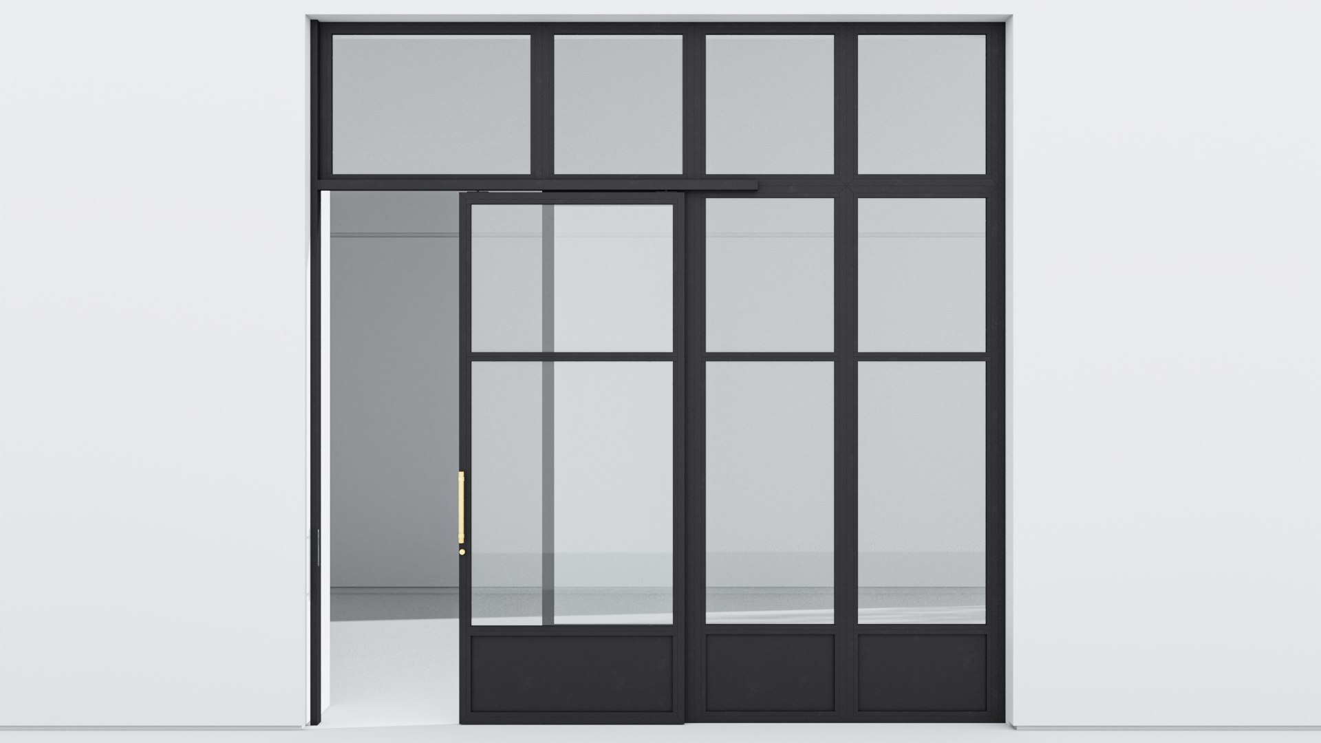 3D Aluminium Door 300 Model - TurboSquid 2055633