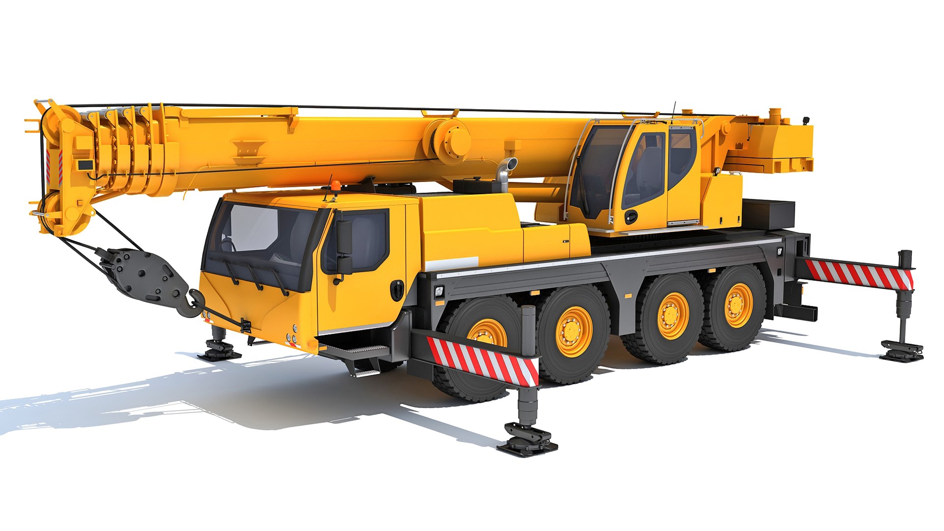 3D Mobile Crane Construction Vehicle Model - TurboSquid 2362123