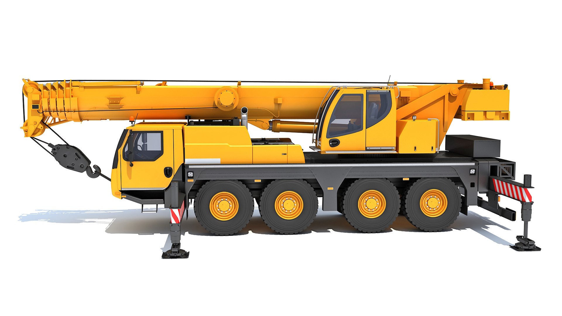 3D Mobile Crane Construction Vehicle Model - TurboSquid 2362123
