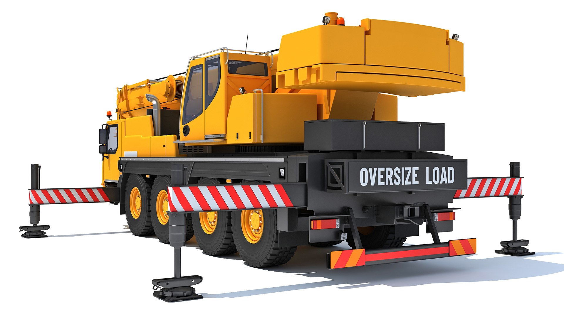 3D Mobile Crane Construction Vehicle Model - TurboSquid 2362123