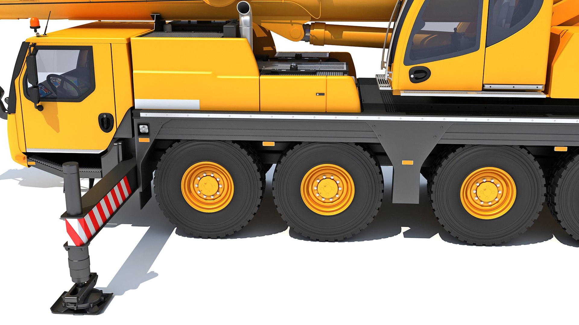 3D Mobile Crane Construction Vehicle Model - TurboSquid 2362123