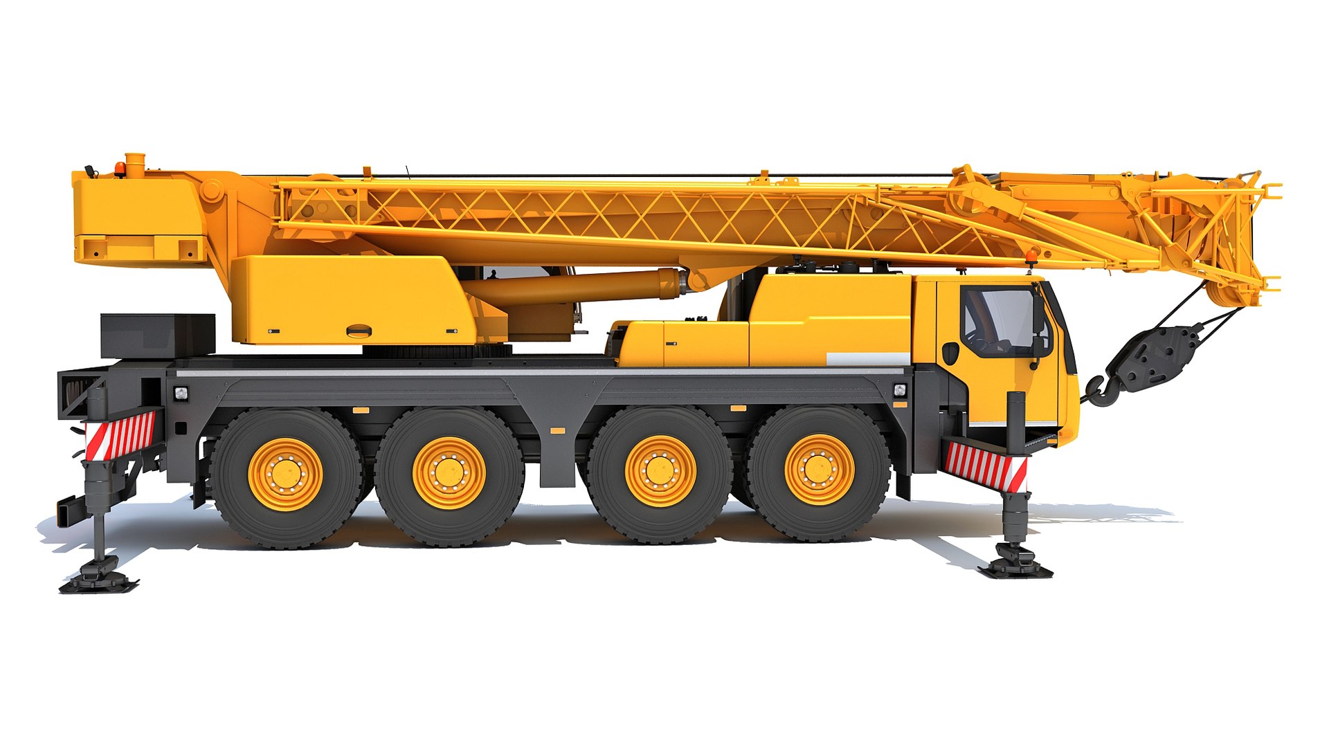 3D Mobile Crane Construction Vehicle Model - TurboSquid 2362123