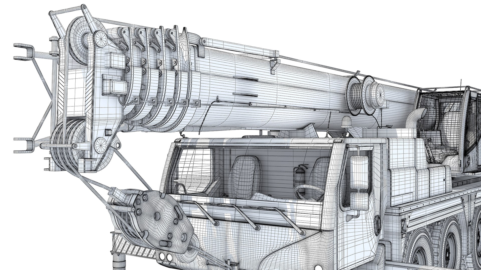 3D Mobile Crane Construction Vehicle Model - TurboSquid 2362123