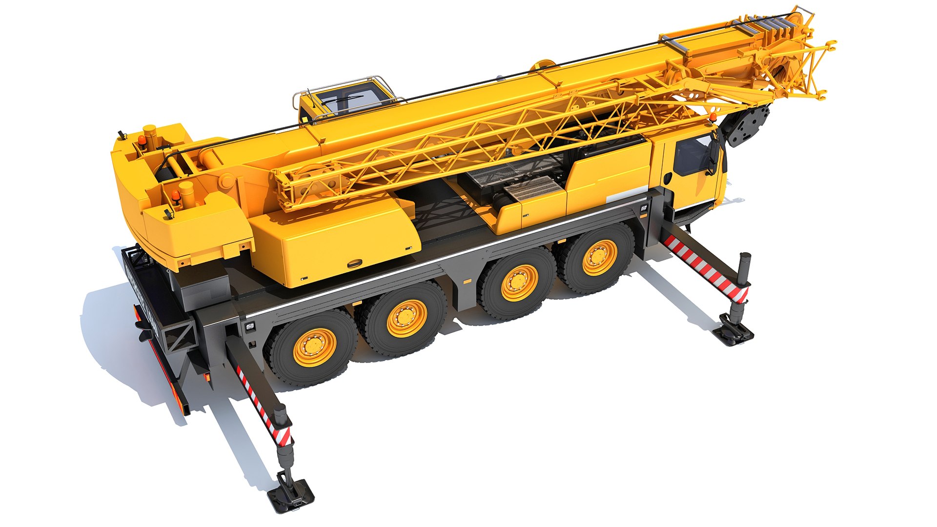 3D Mobile Crane Construction Vehicle Model - TurboSquid 2362123