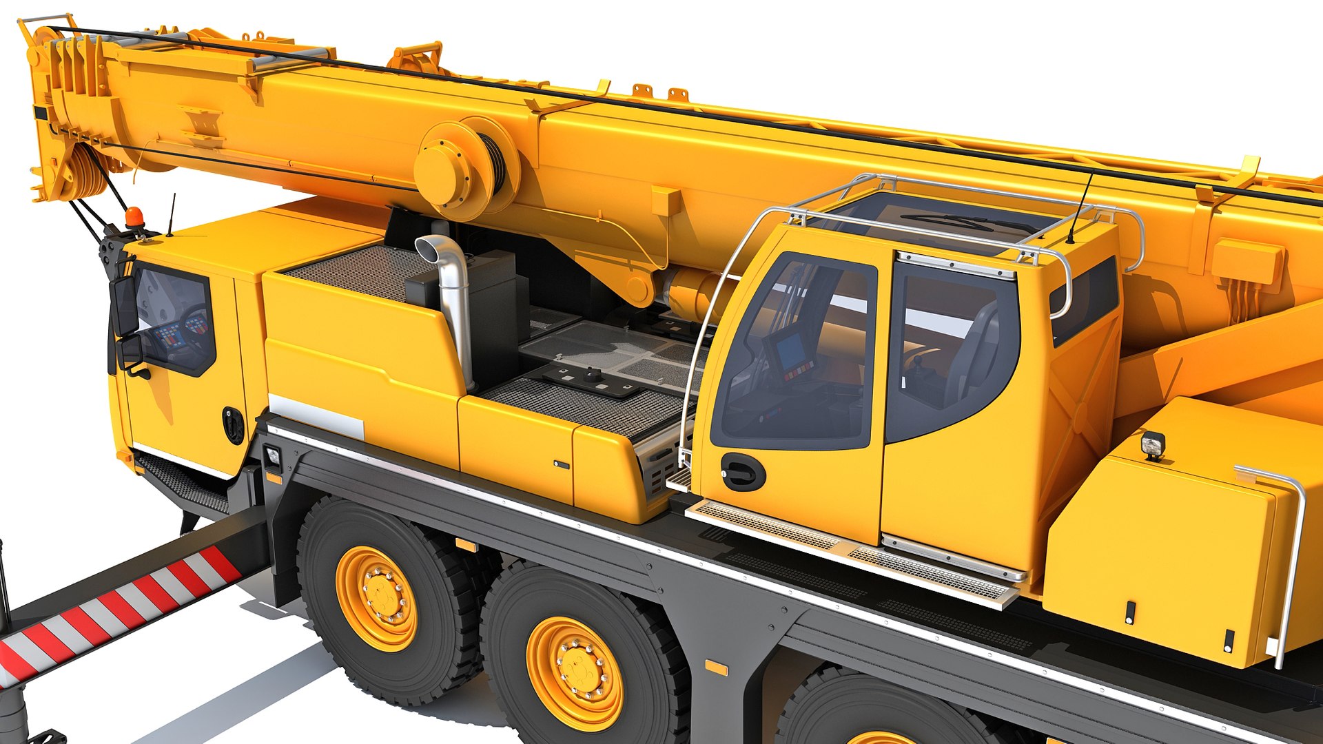 3D Mobile Crane Construction Vehicle Model - TurboSquid 2362123