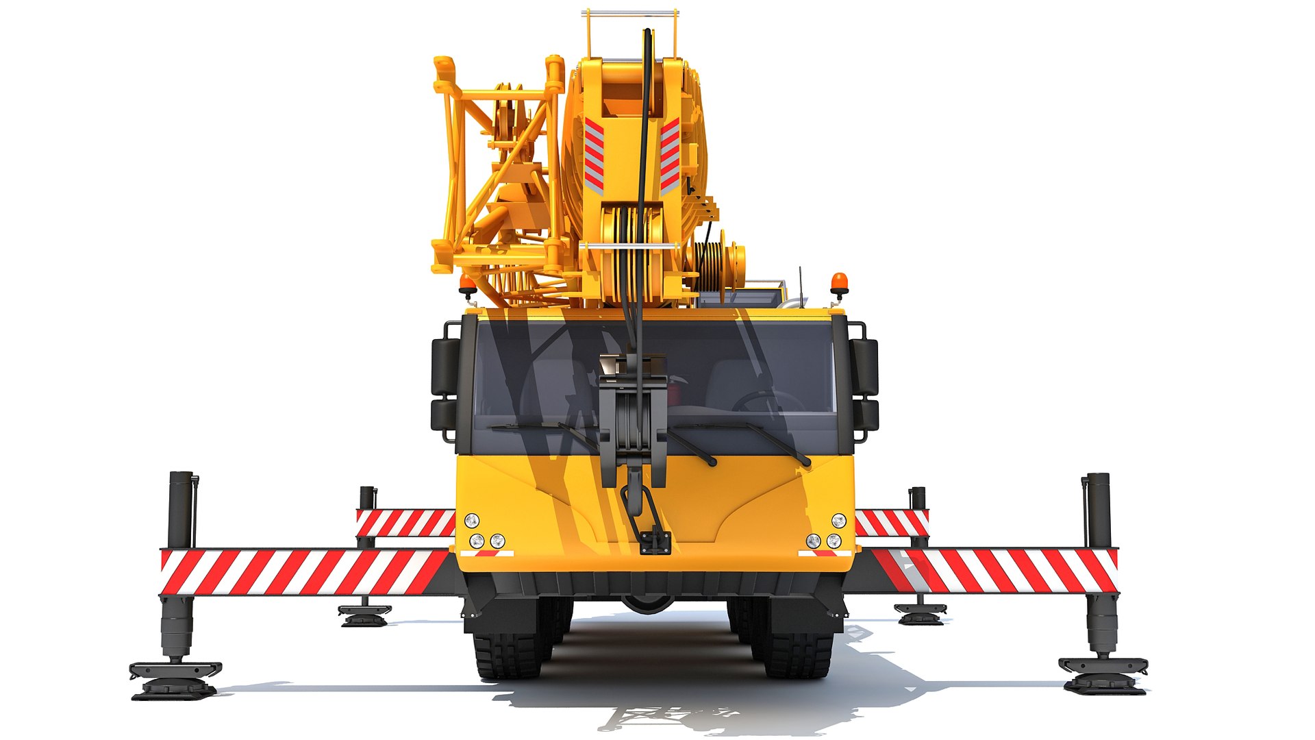 3D Mobile Crane Construction Vehicle Model - TurboSquid 2362123