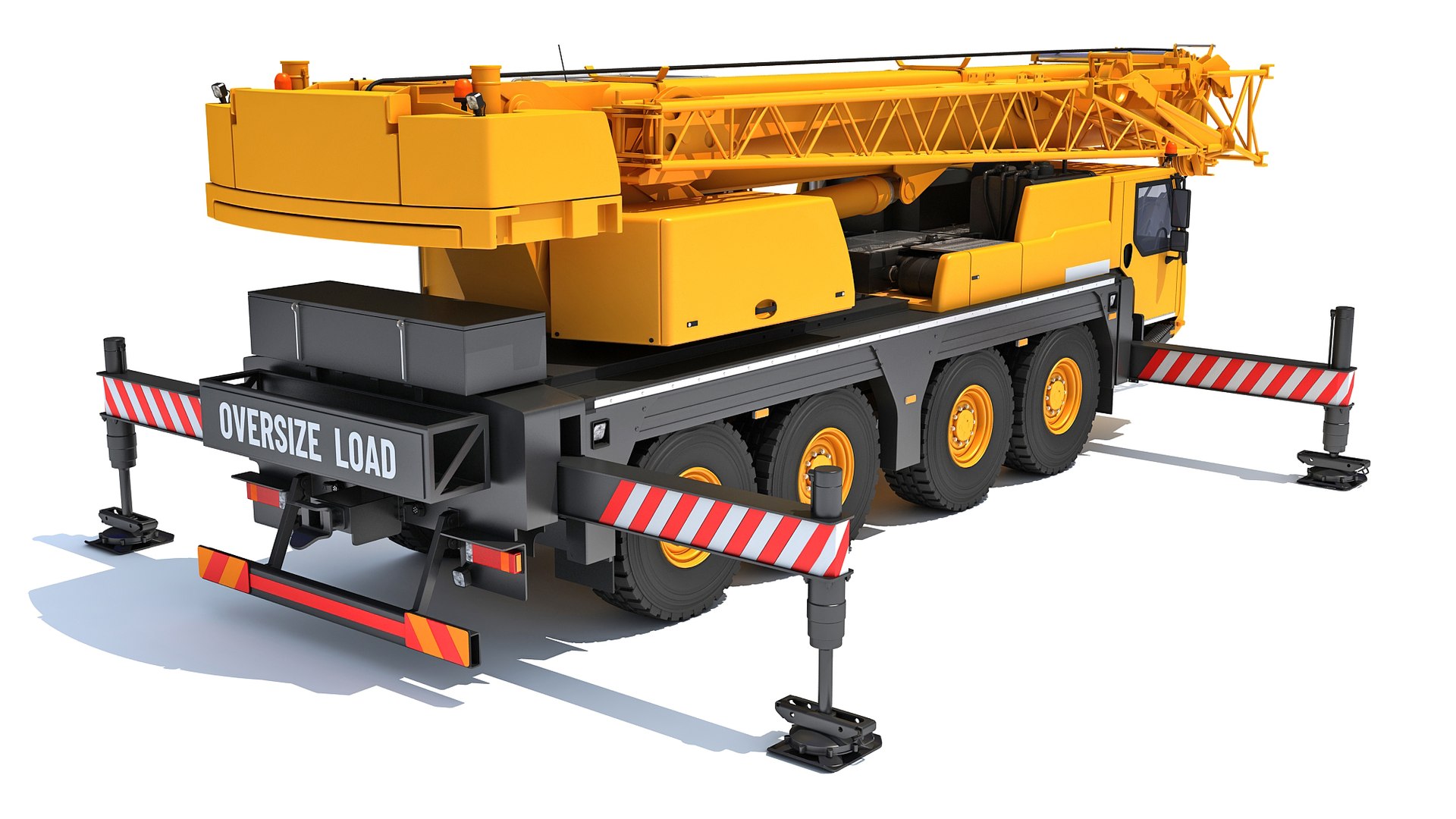 3D Mobile Crane Construction Vehicle Model - TurboSquid 2362123