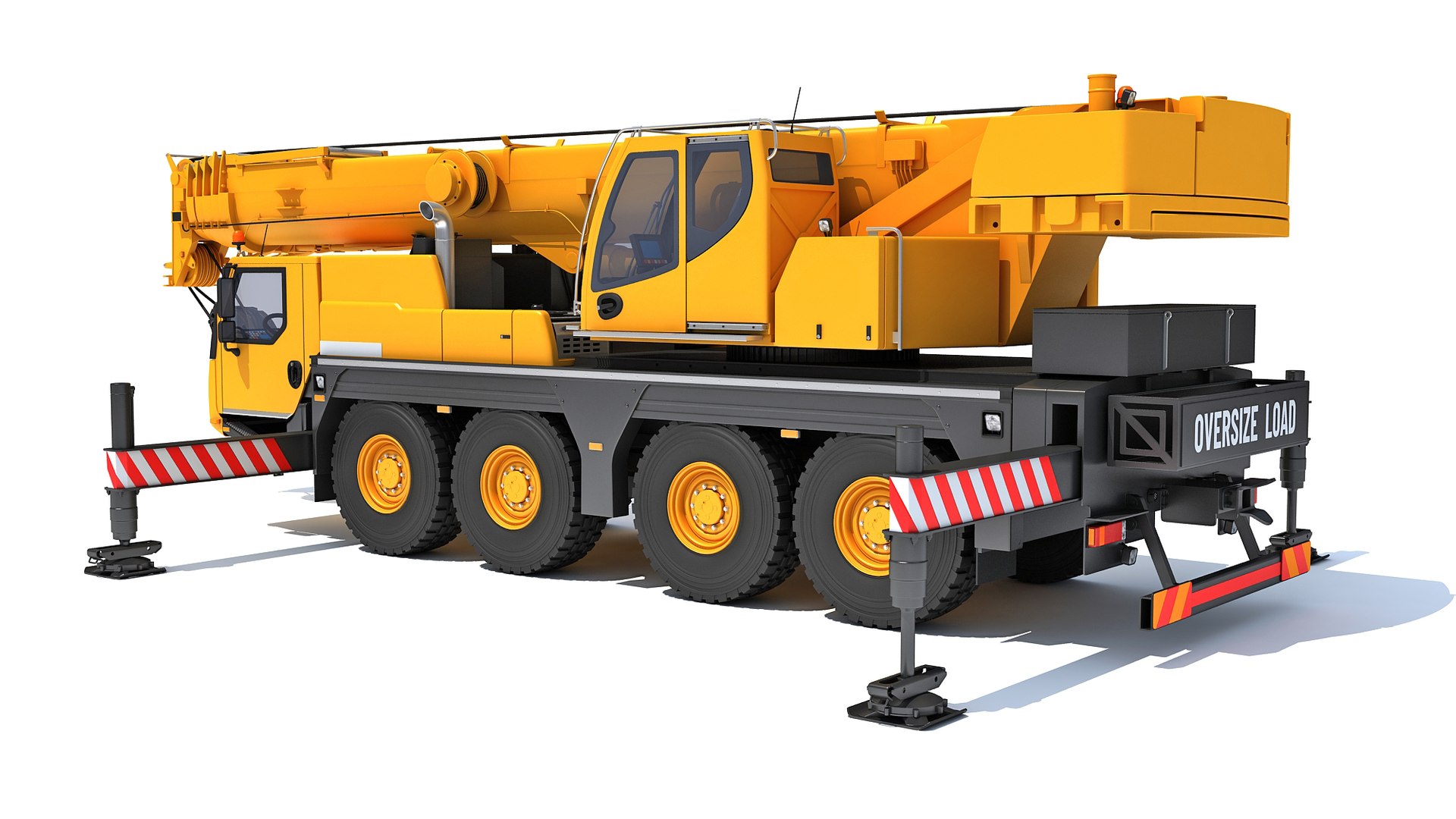 3D Mobile Crane Construction Vehicle Model - TurboSquid 2362123