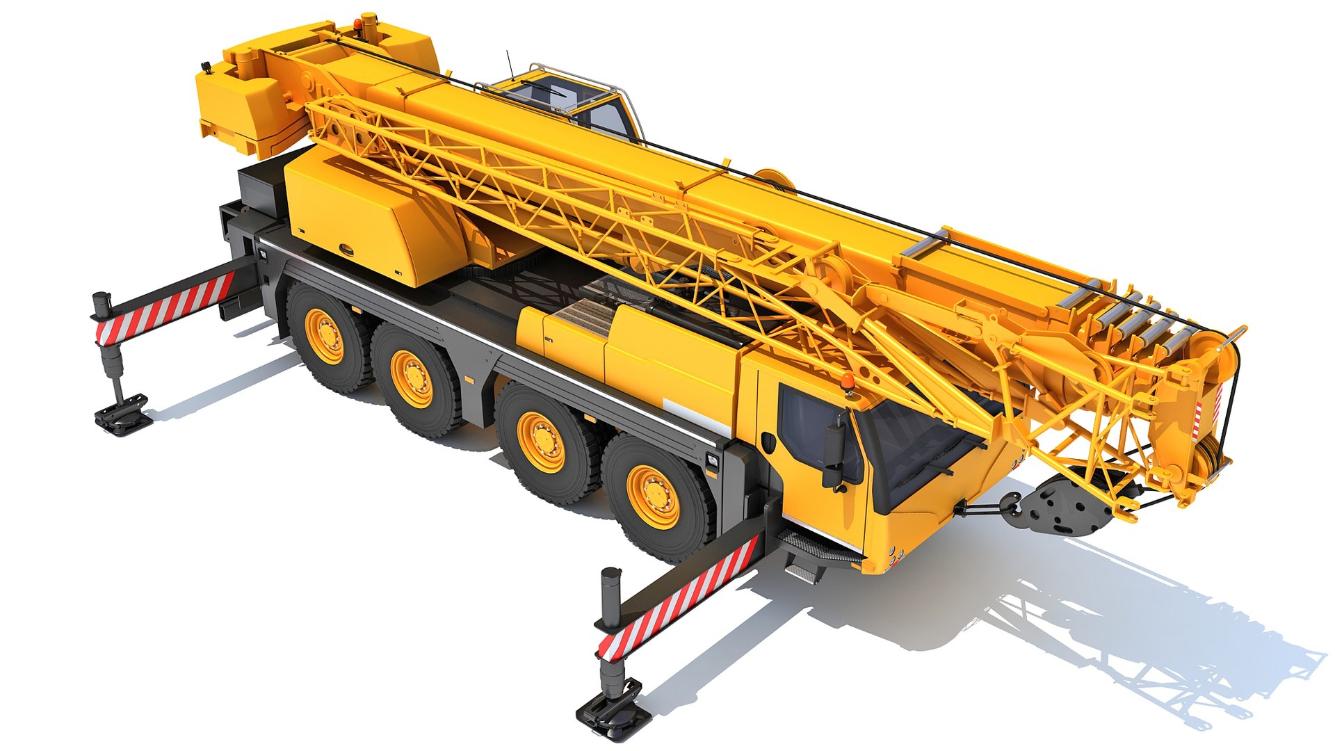 3D Mobile Crane Construction Vehicle Model - TurboSquid 2362123