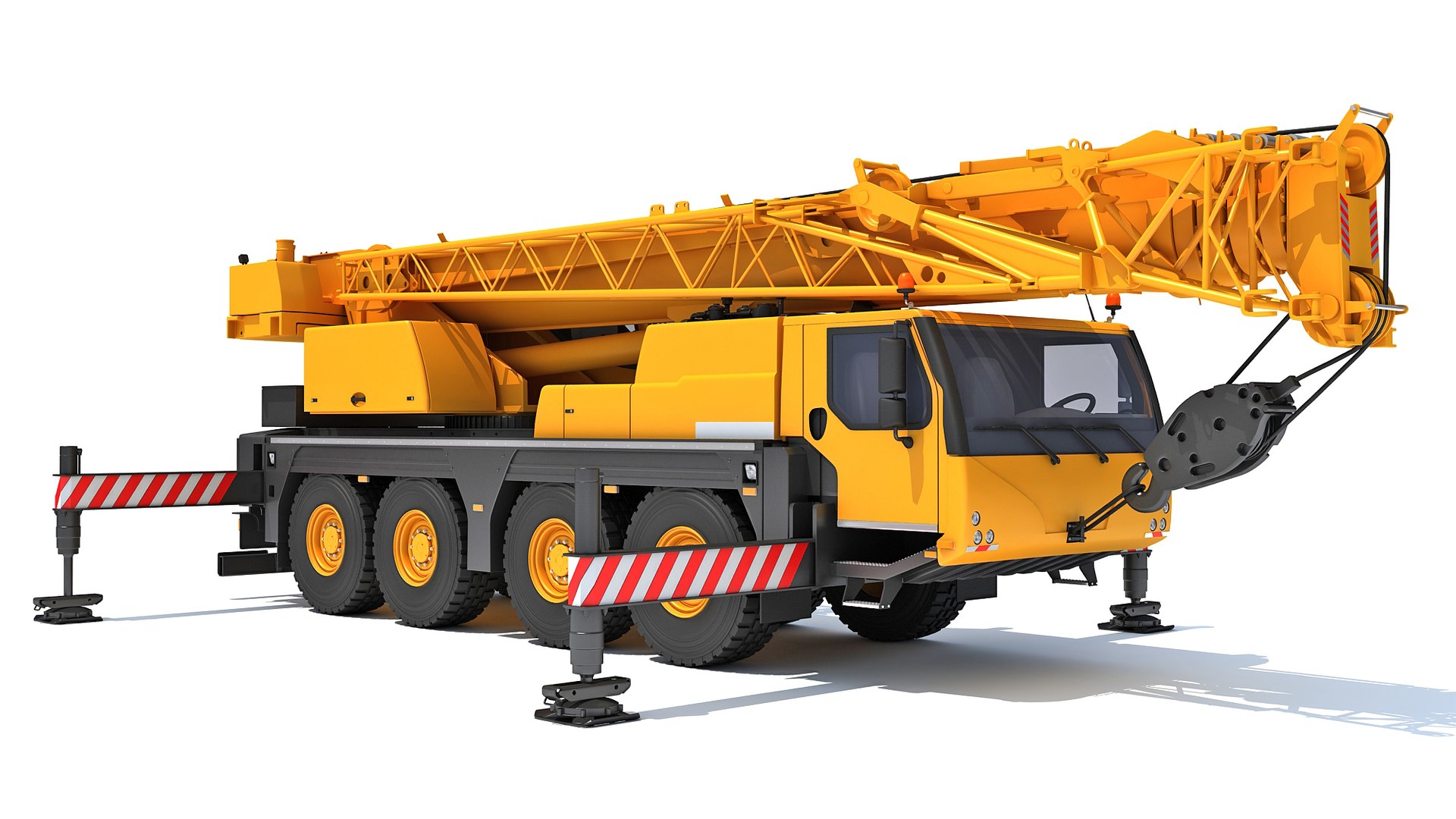 3D Mobile Crane Construction Vehicle Model - TurboSquid 2362123