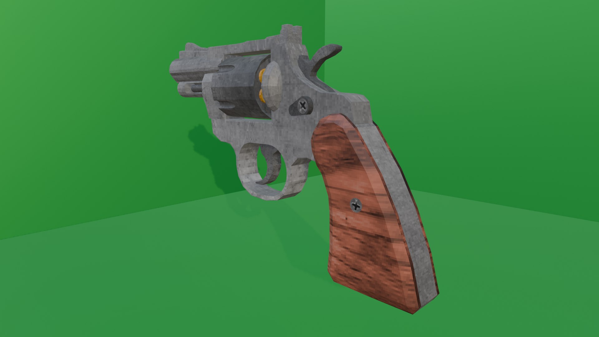 3D SNUBNOSED REVOLVER - LOW POLY - PS1 RETRO STYLE - TurboSquid 2307109