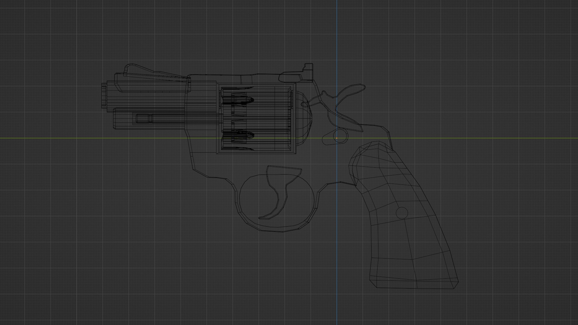3D SNUBNOSED REVOLVER - LOW POLY - PS1 RETRO STYLE - TurboSquid 2307109