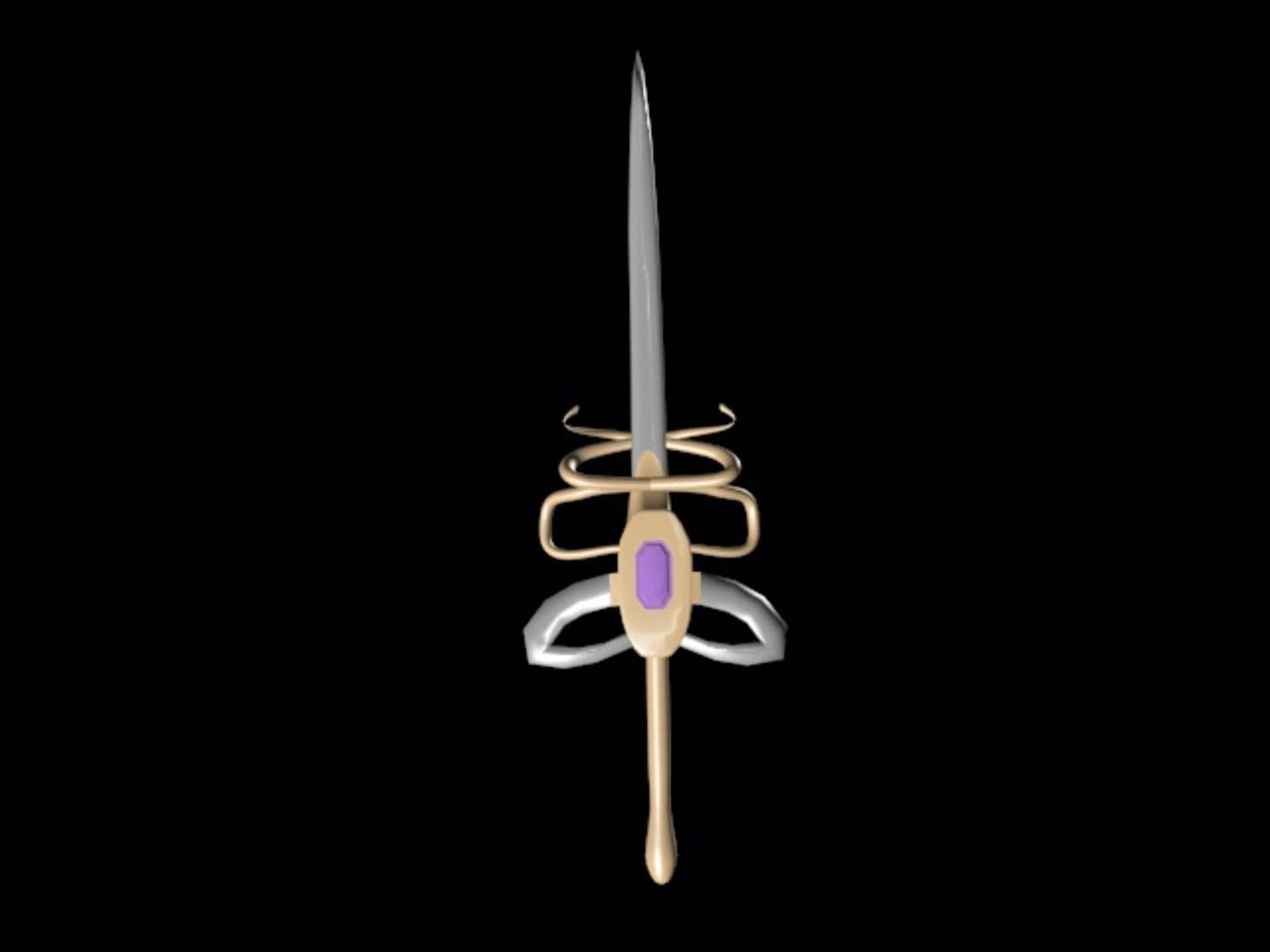 3d Model Time Sword Weapon