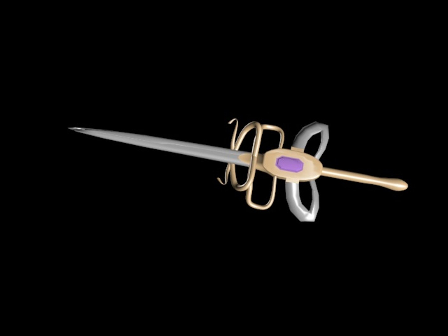 3d Model Time Sword Weapon