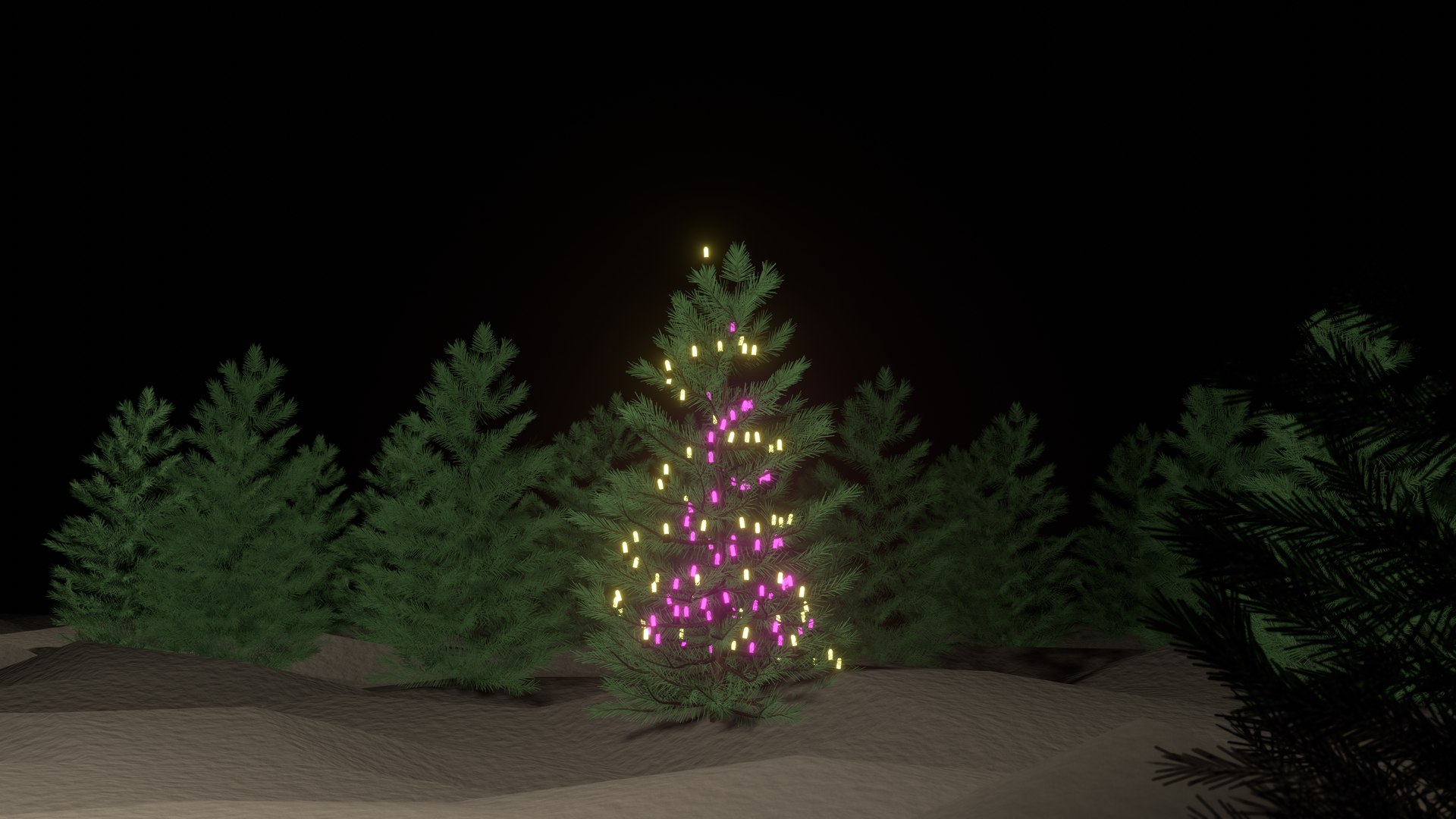 Christmas Tree Decorated 3D Model 3D - TurboSquid 1981041