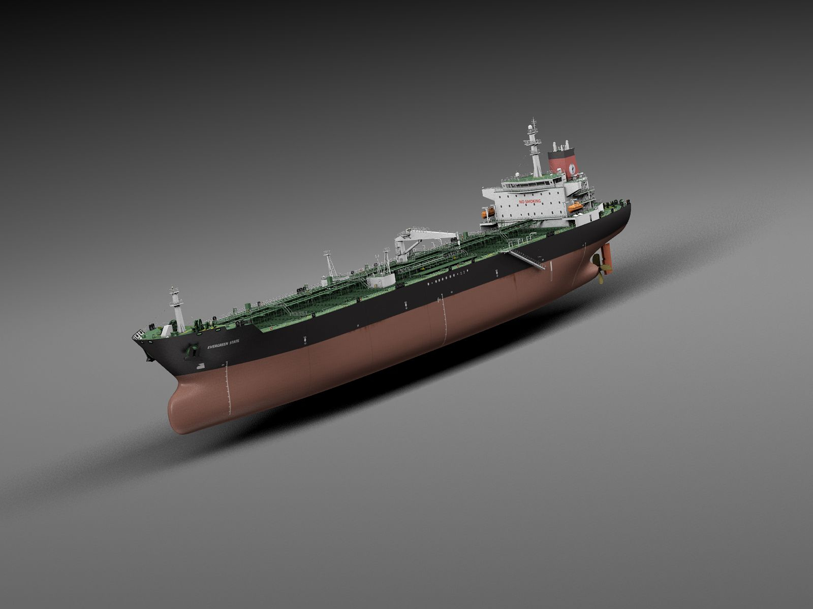 3d model ship tanker evergreen