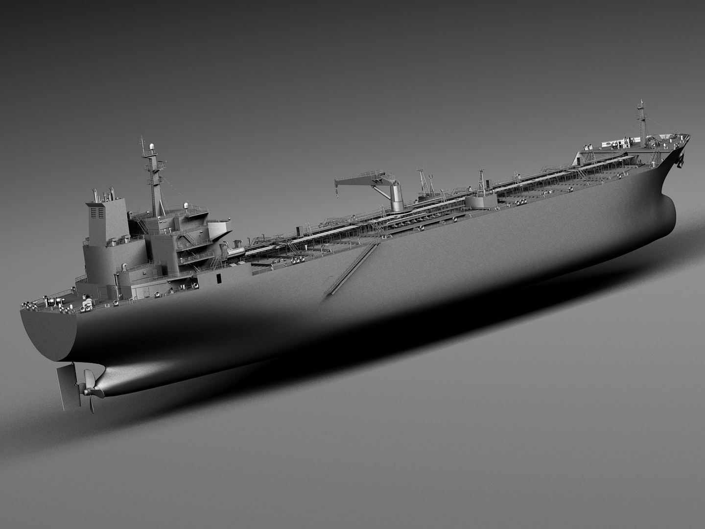 3d model ship tanker evergreen