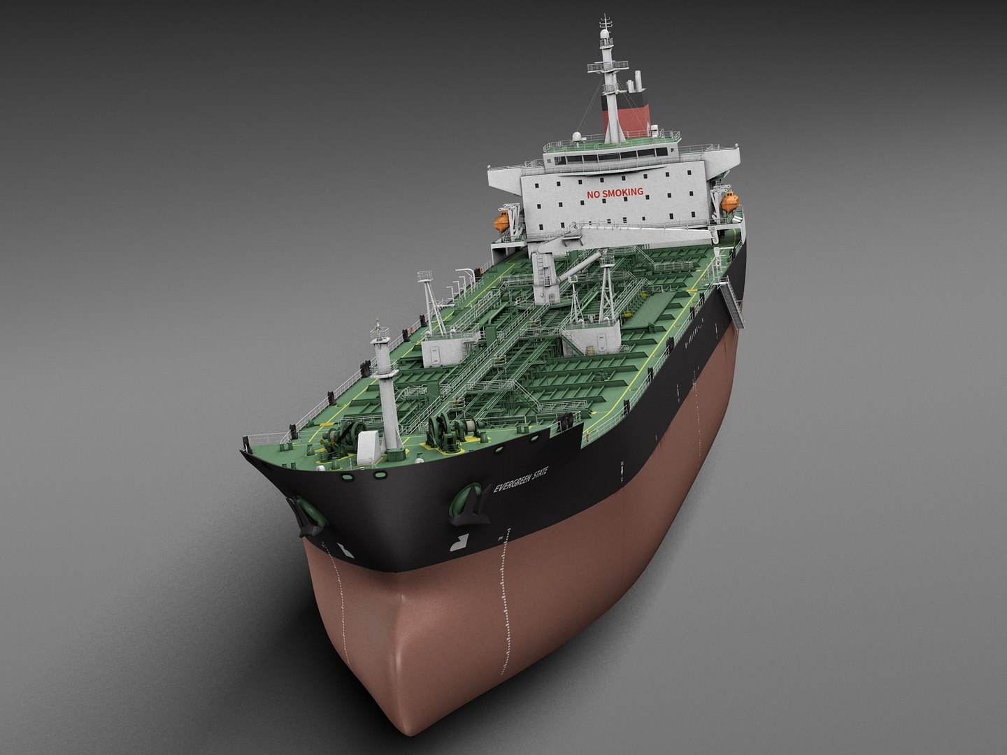 3d Model Ship Tanker Evergreen