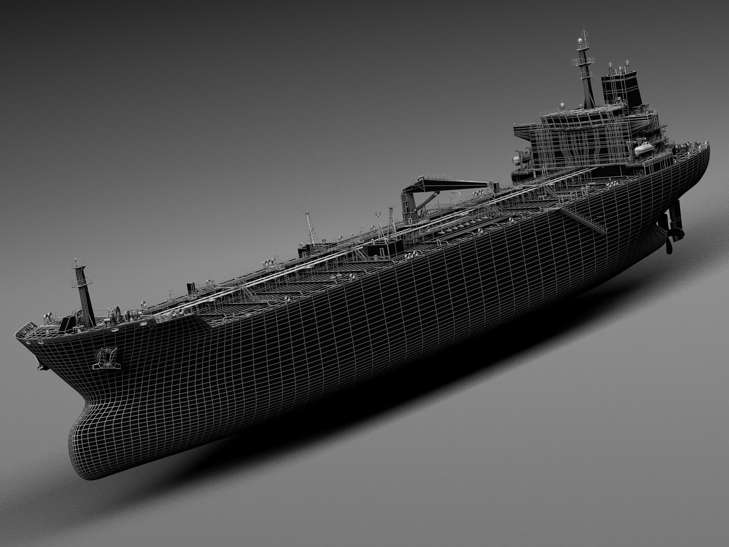 3d model ship tanker evergreen
