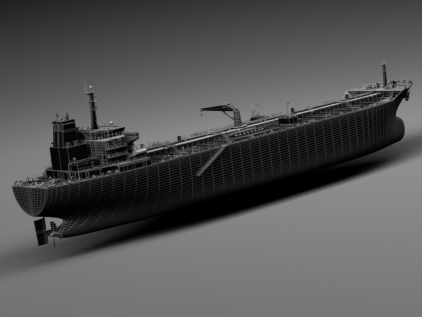 3d model ship tanker evergreen