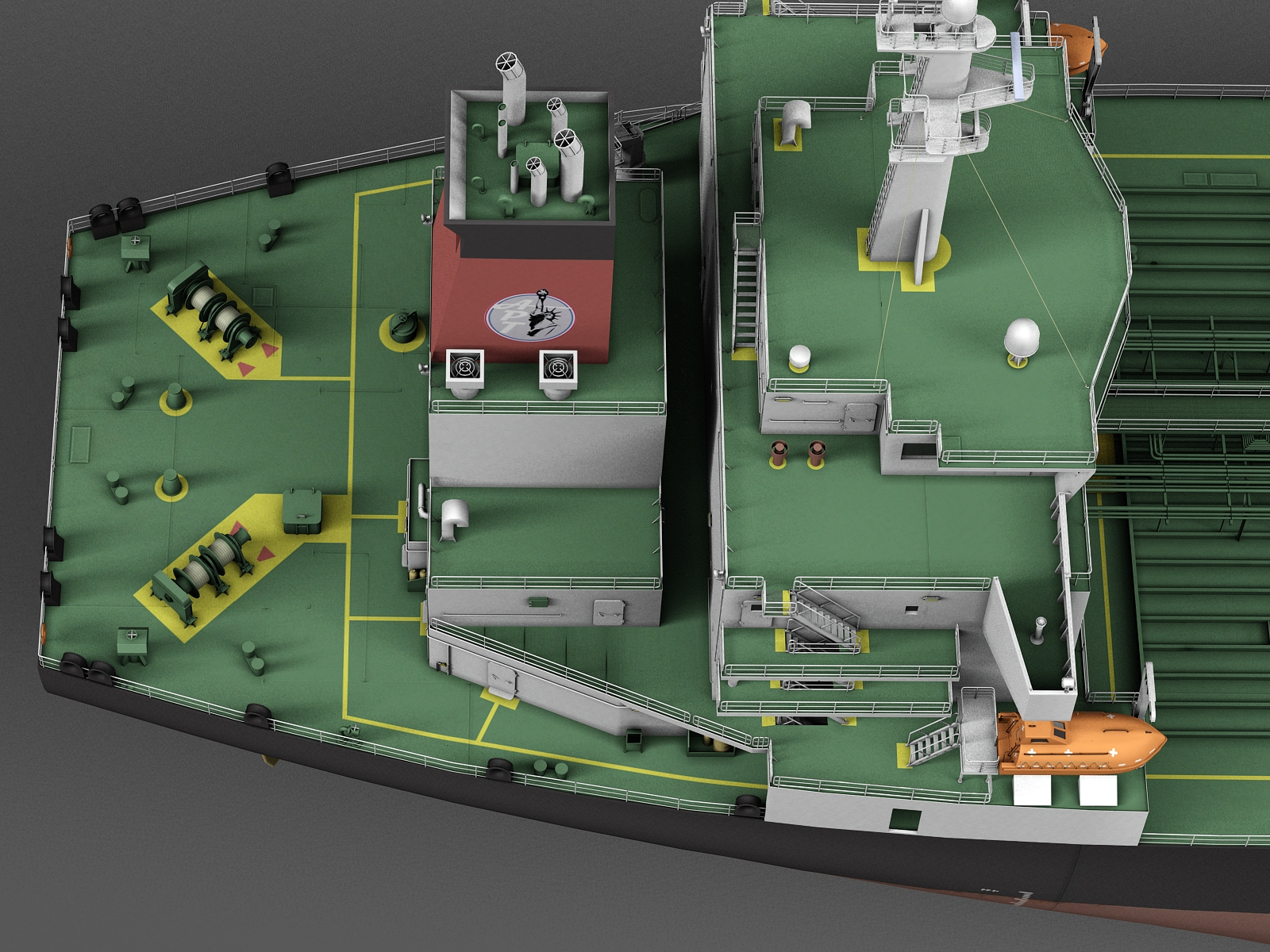 3d model ship tanker evergreen