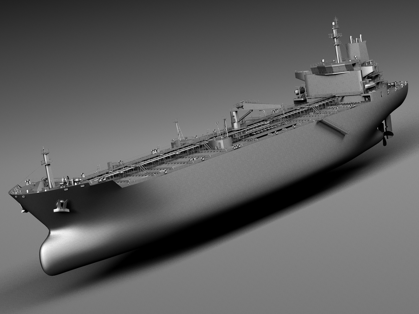 3d model ship tanker evergreen