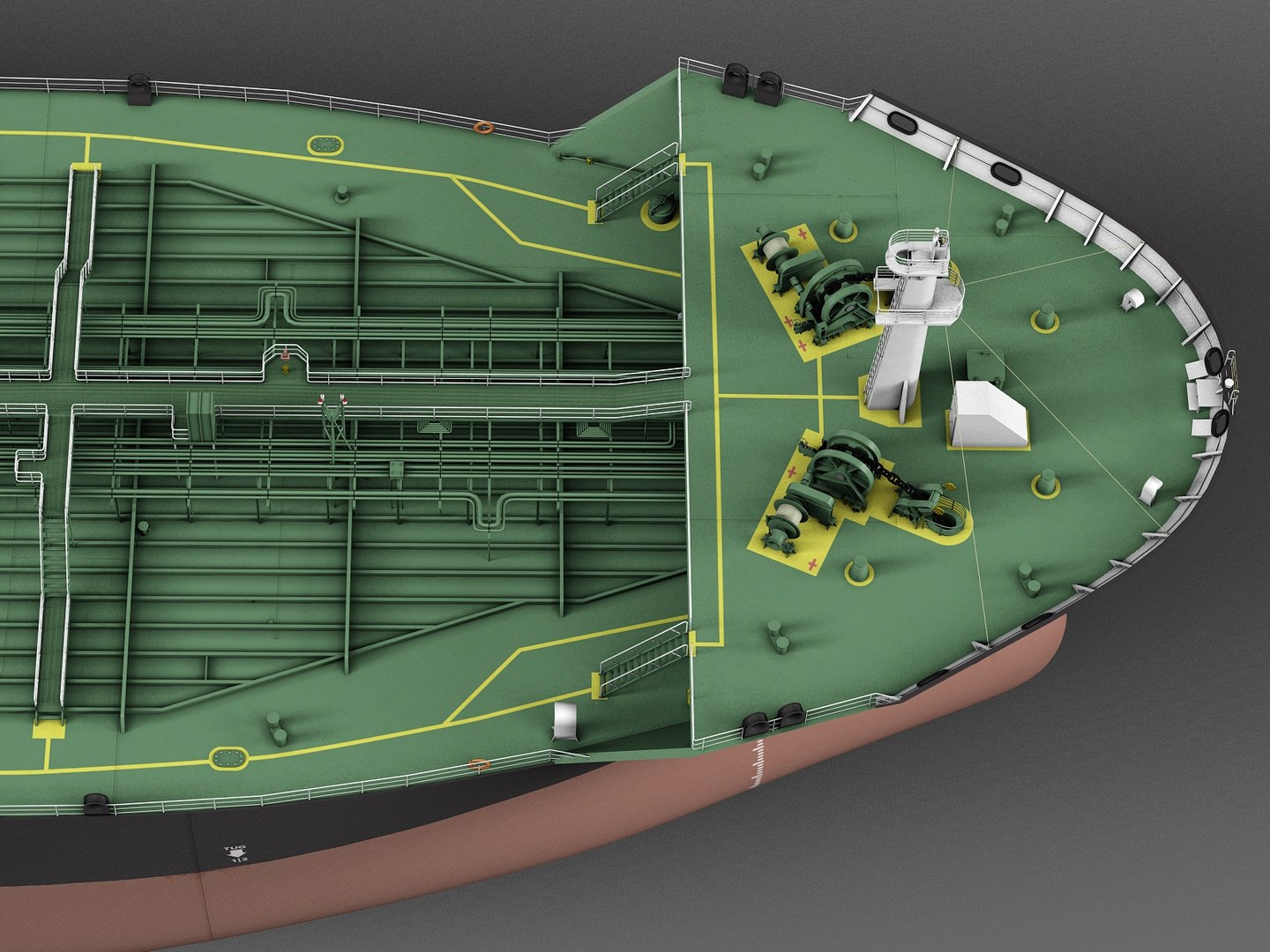 3d Model Ship Tanker Evergreen
