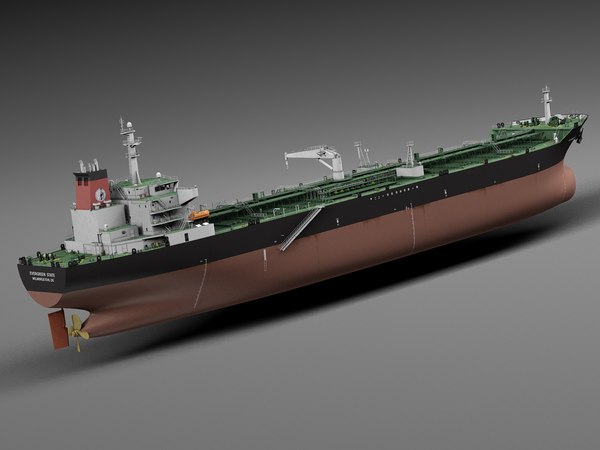 3d model ship tanker evergreen