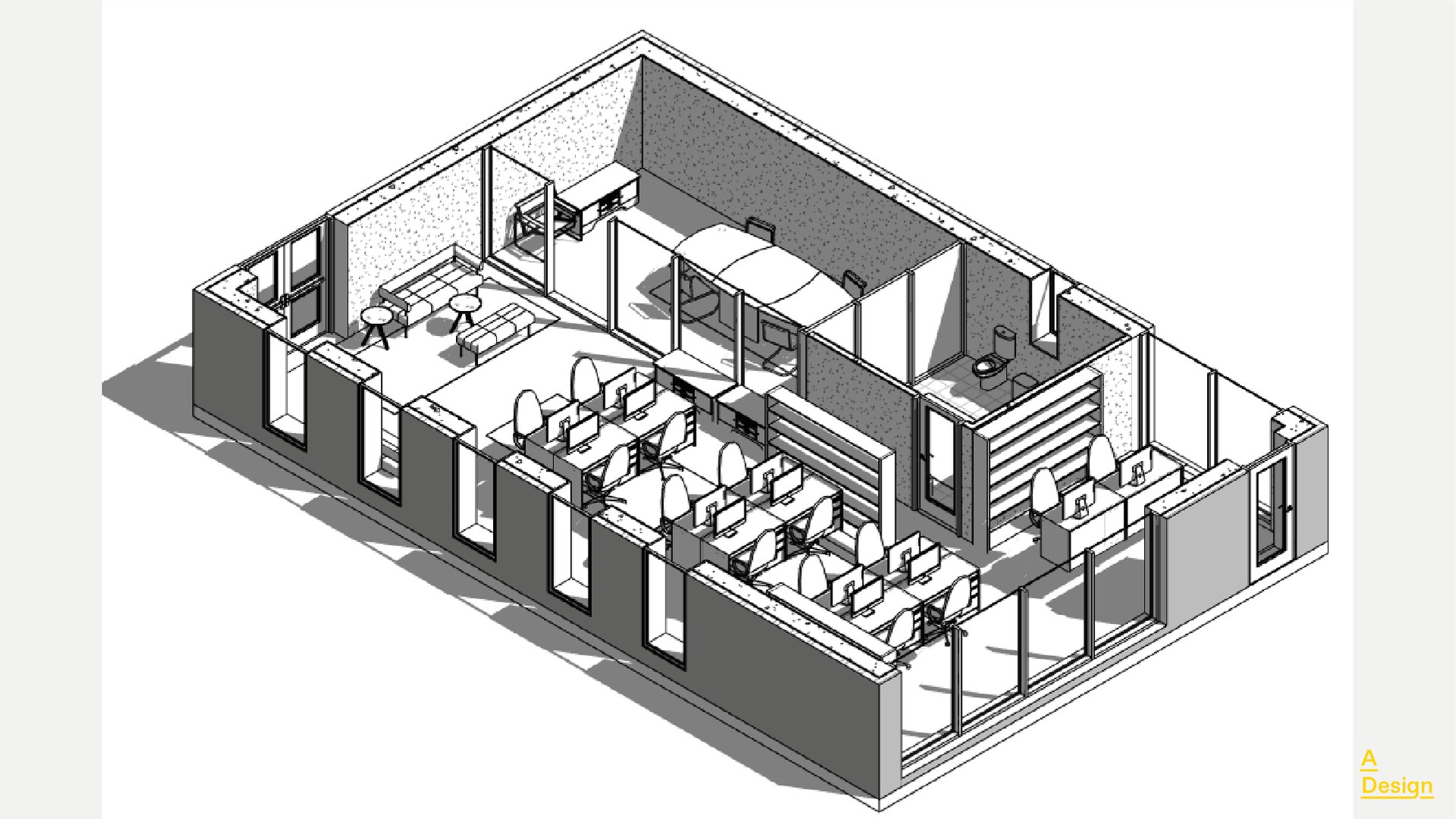 3D Office - Revit Model Model - TurboSquid 2018256