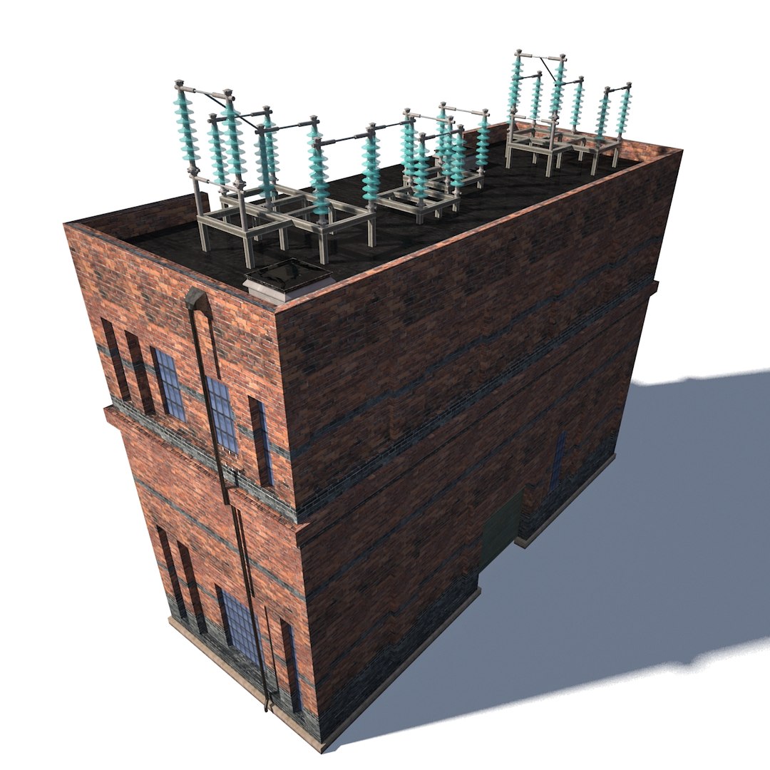 Electricity Factory 3D Model - TurboSquid 1253817