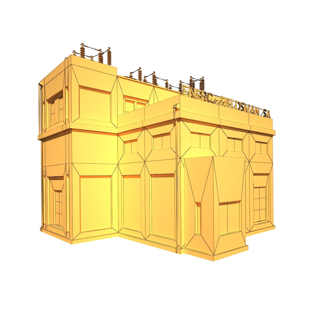 Electricity Factory 3D Model - TurboSquid 1253817